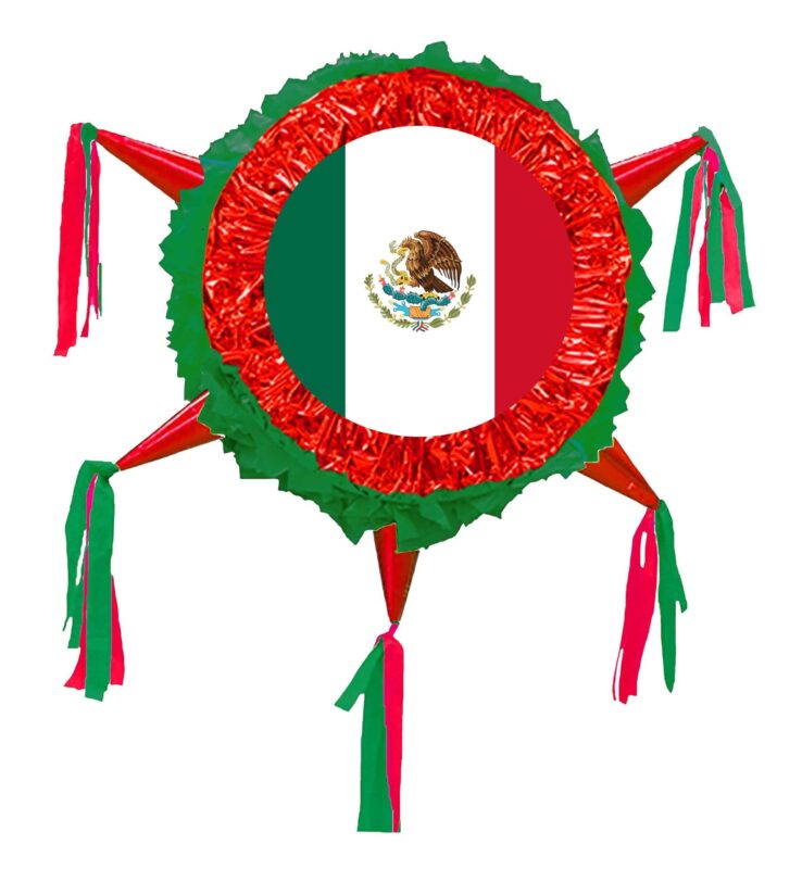 Mexico Five Corn Drum Pinata 24 Inch - Paris XOXO